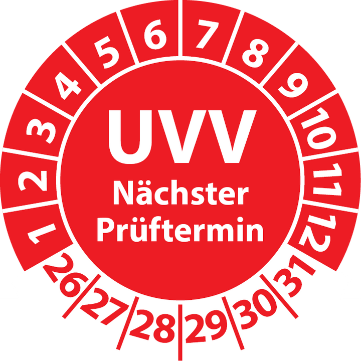 Prüfplaketten & Prüfaufkleber 2025 kaufen - mit Logo & Wunschtext ️ – Fast-Label.de