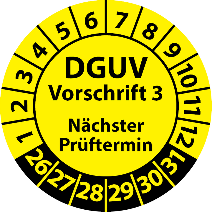 Prüfplaketten & Prüfaufkleber 2025 kaufen - mit Logo & Wunschtext ️ – Fast-Label.de